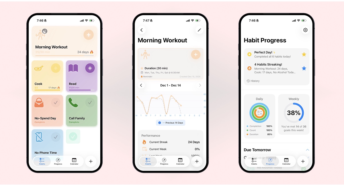 Habit Tiles - Beautiful iOS & Apple Watch Habit Tracking